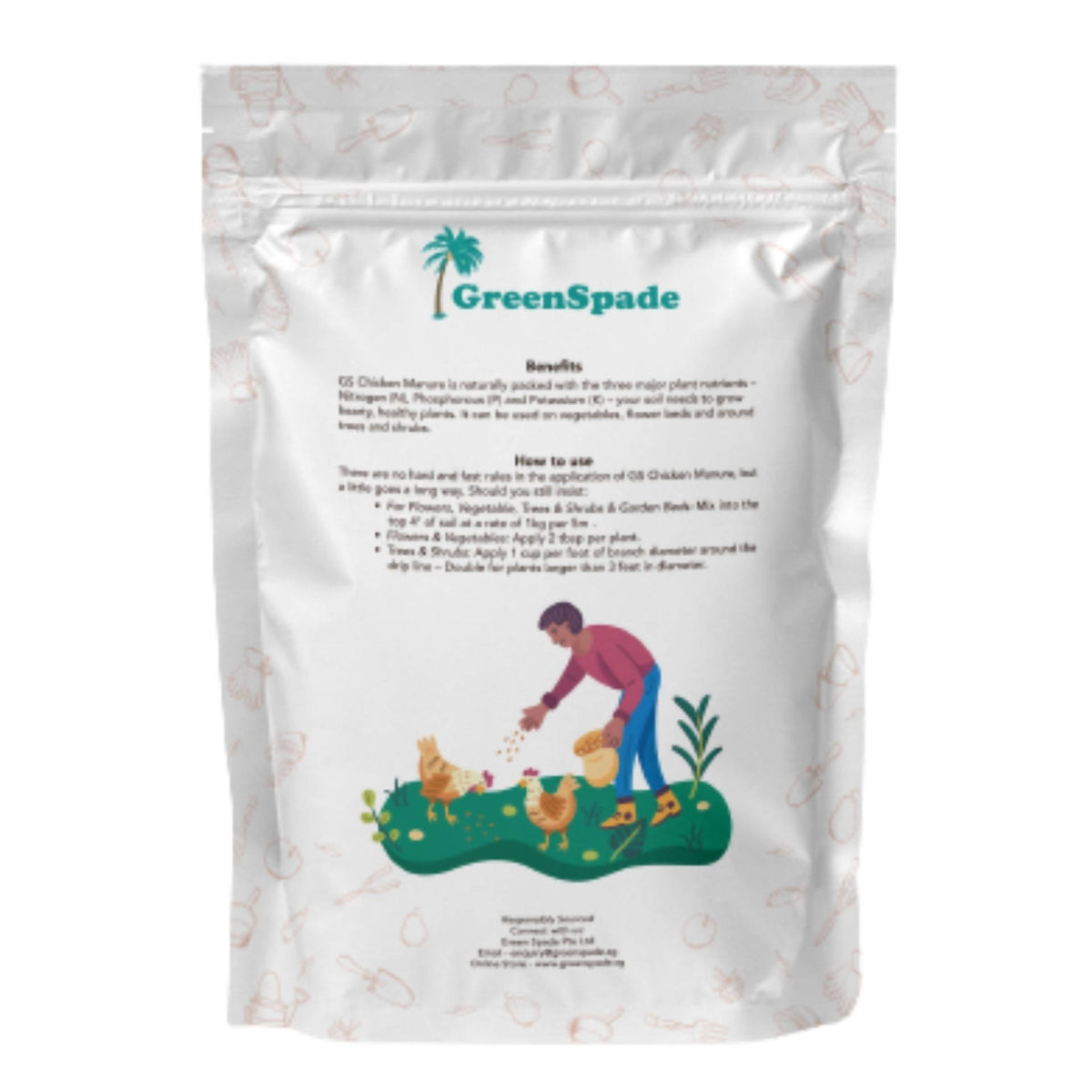 Green Spade Chicken Manure (1kg) – Noah Garden Centre